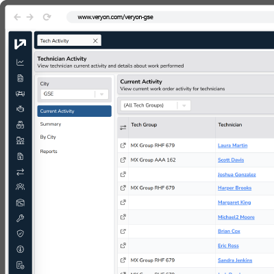 Aviation GSE Maintenance Management Software | Veryon GSE