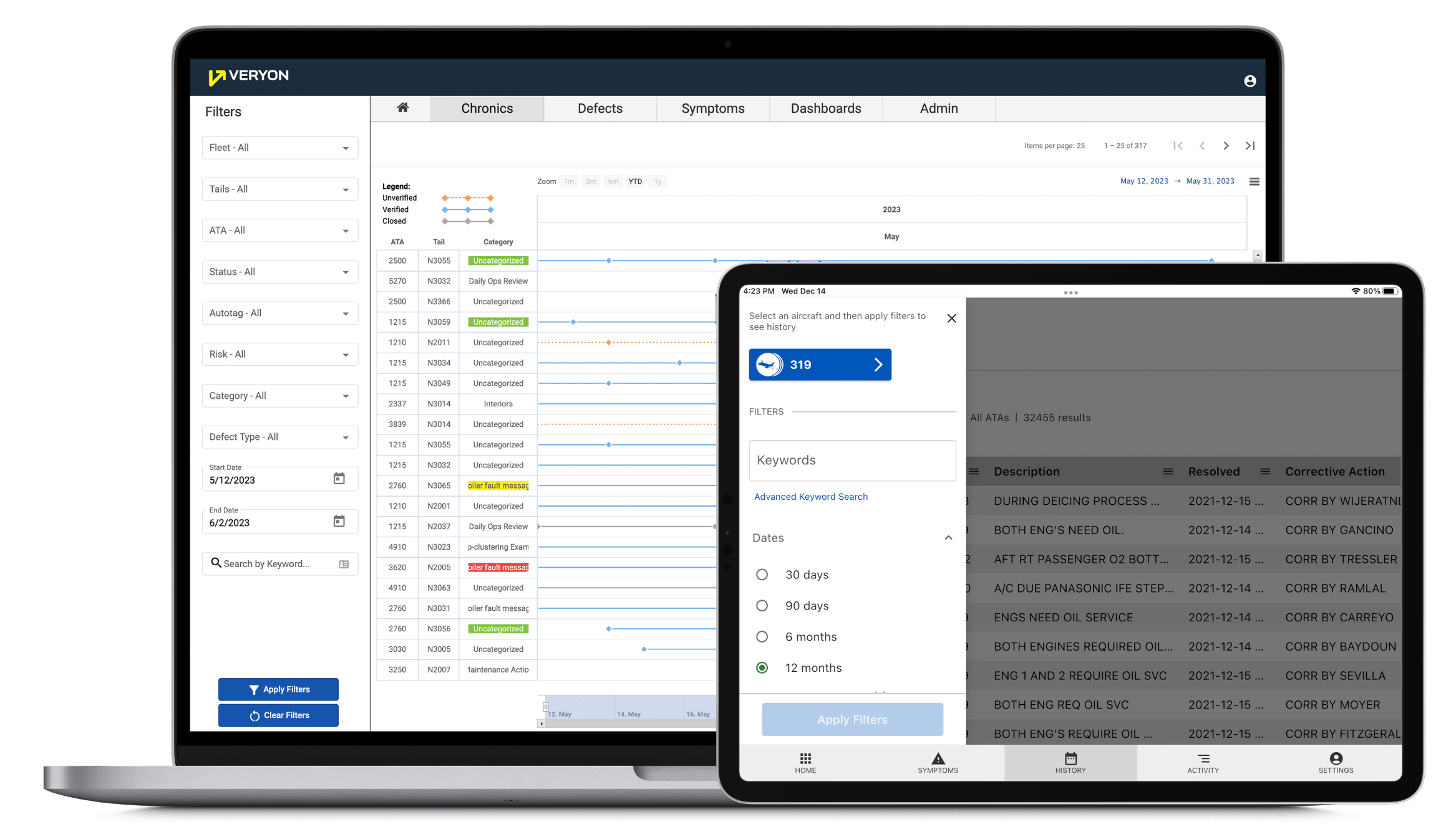 Aircraft Reliability Software Program | Veryon